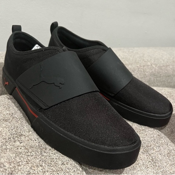 Puma | Shoes | Nwot Puma El Rey Ll Mono Black Slip On Shoes No Tie ...